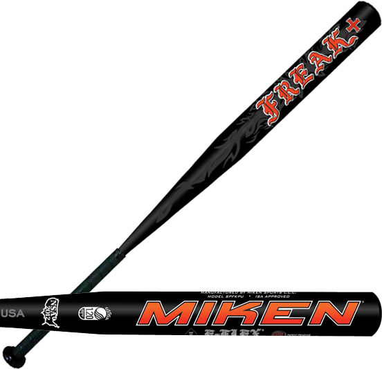 Miken FREAK PLUS Slowpitch Softball Bats-USSSA - Baseball Equipment & Gear