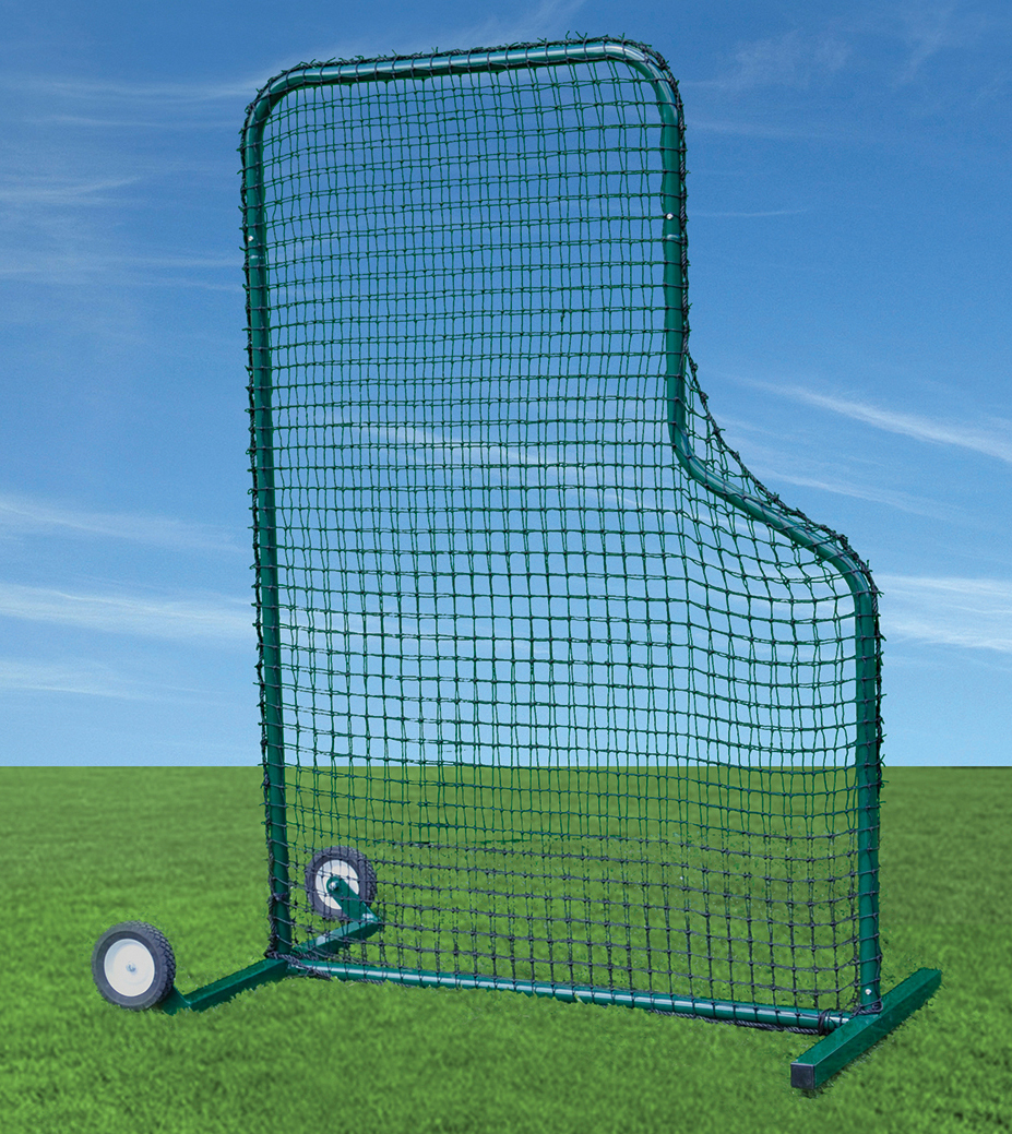 E137004 Jaypro 7' x 5' Short Sided Pitchers Screen