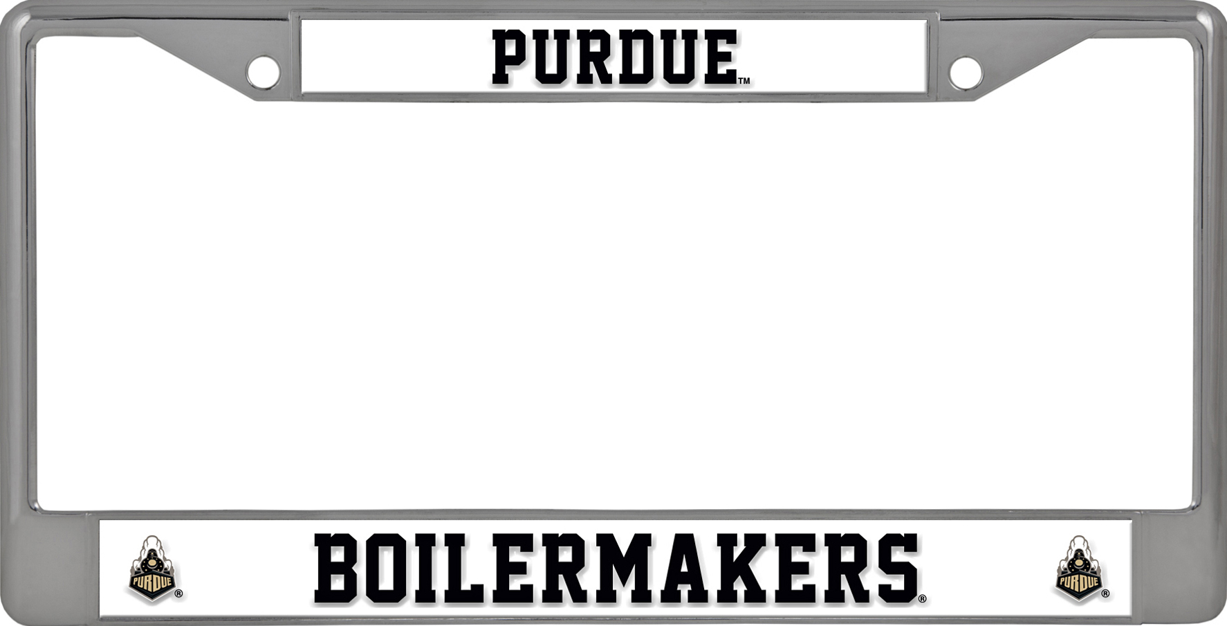 E137560 Purdue Boilermakers Chrome License Plate Frame