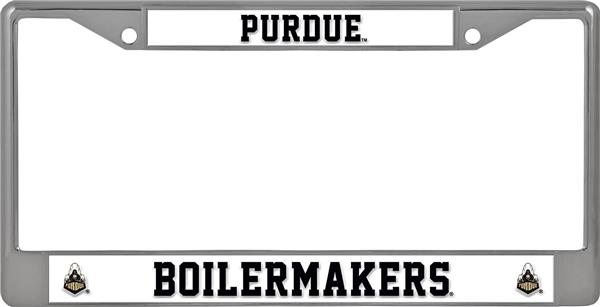 Purdue Boilermakers Chrome License Plate Frame - Fan Gear