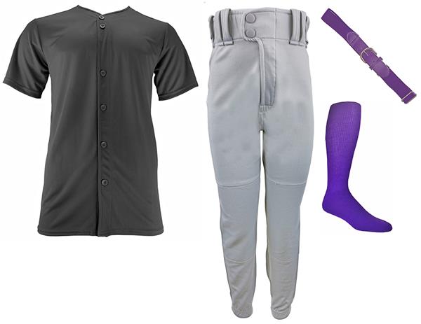 Epic Full Button Elastic Bottom Baseball Uniform - Baseball Equipment ...