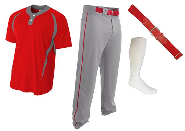 Adult Youth Baseball Jersey Pant Belt Sock Kit - Baseball Equipment & Gear