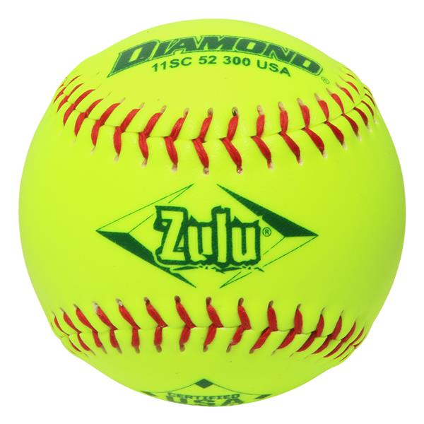 Diamond 11SC 52 300 USA Zulu 11" Slowpitch Softballs (DZ) - Baseball ...
