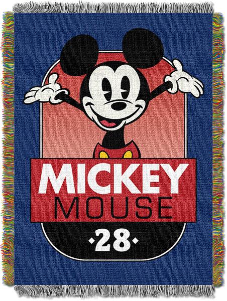 Northwest A Classic Mickey Woven Tapestry Throw - Soccer, Baseball ...