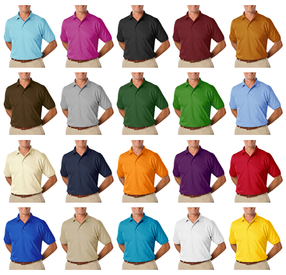 E13896 Blue Generation Men's SS Soft Touch Polo Shirts