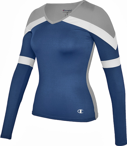 Champion Women/Girls Cheer Pike Long Sleeve Shell - Cheerleading ...