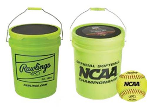 Rawling (6-GALLON) Softball/Baseball Ball Bucket with Lid - Baseball ...