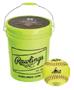 Champion Sports 6 Gallon Ball Bucket W Padded Lid - Baseball Equipment ...