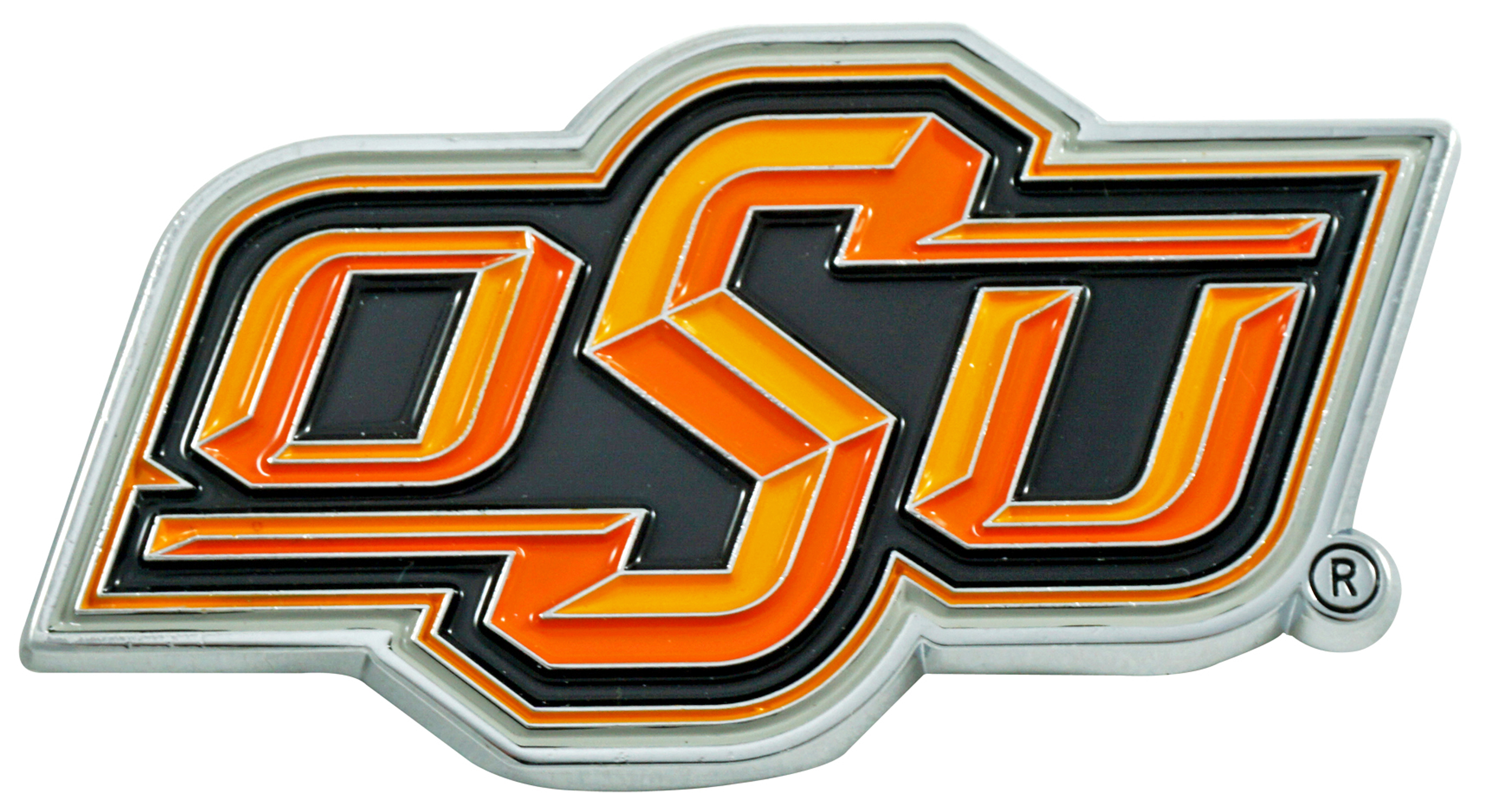 E140300 Fan Mats NCAA Oklahoma State Color Emblem