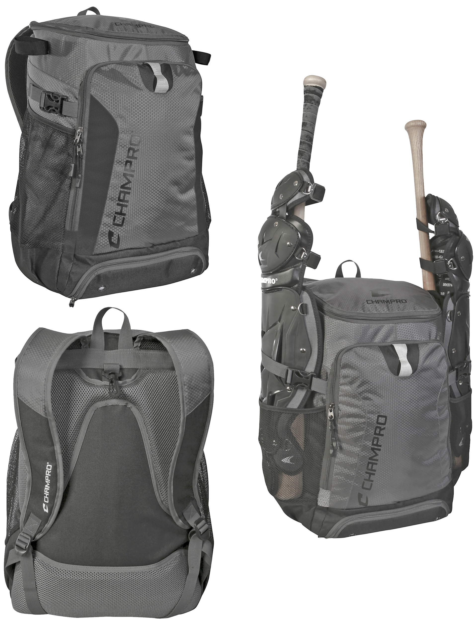 E140491 Champro Fortress Backpack 22" x 15" x 8" E80