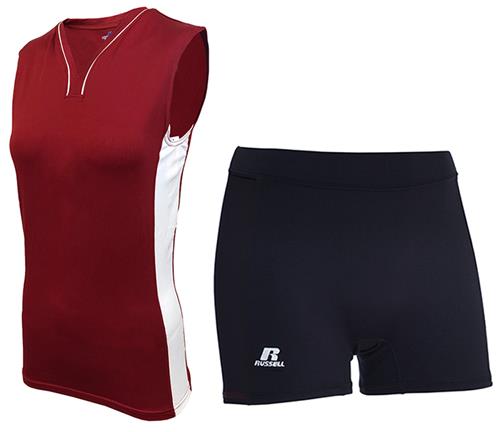Womens Sleeveless Volleyball Jersey & Shorts KIT - Volleyball Equipment ...