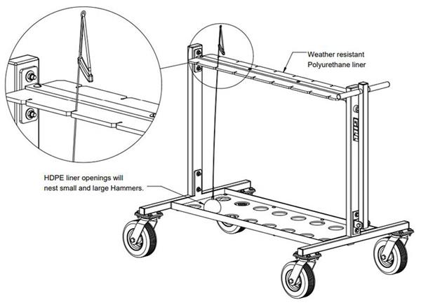 Gill International Implement Hammer Cart - Playground Equipment and Gear