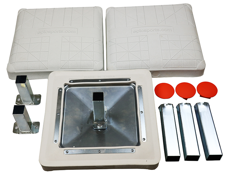 E141957 Pro Style Anchored Molded Baseball Base SET OF 3-BASES (15" X ...