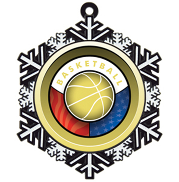 3" Snowflake Medal 2" Freedom Mylar Custom Basketball - Basketball ...