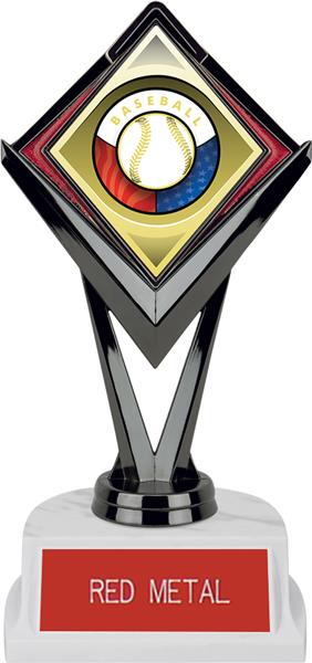 Hasty Awards 7" Red Excel Custom Baseball Trophy - Baseball Equipment ...