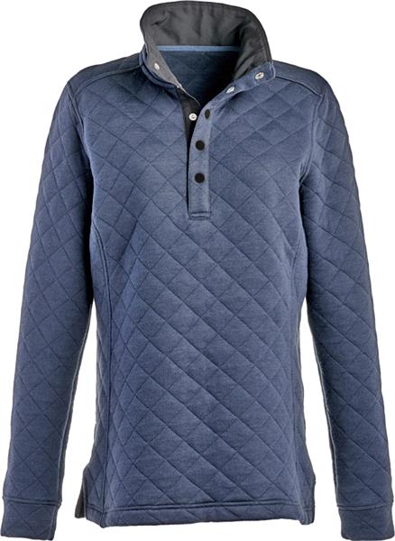 J America Ladies Quilted Snap Pullover - Cheerleading Equipment and Gear