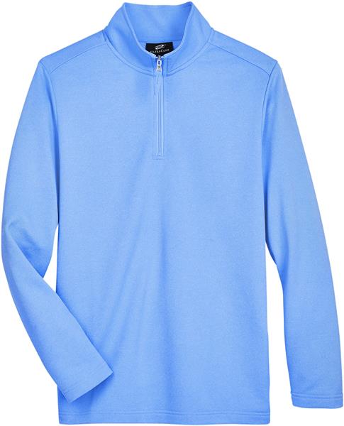 UltraClub Men's Coastal Pique Fleece Quarter-Zip - Soccer Equipment and ...