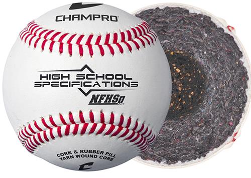 Champro NFHS/SEI/NOCSAE Full Grain Leather Baseballs CBB200HS ...