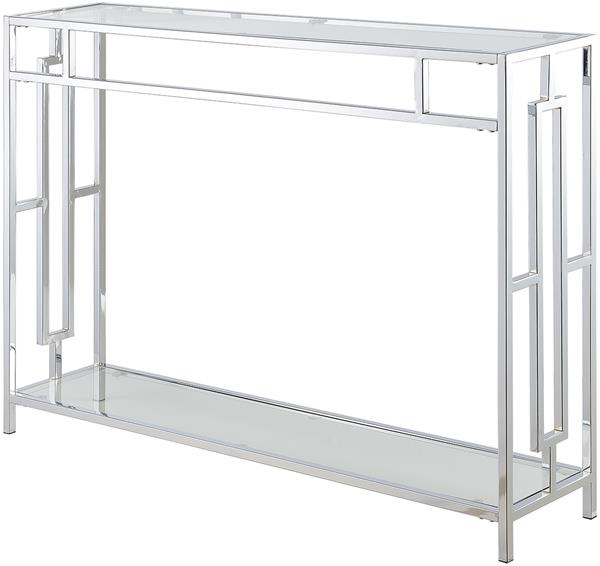 Town Square Chrome Console Table - Playground Equipment and Gear