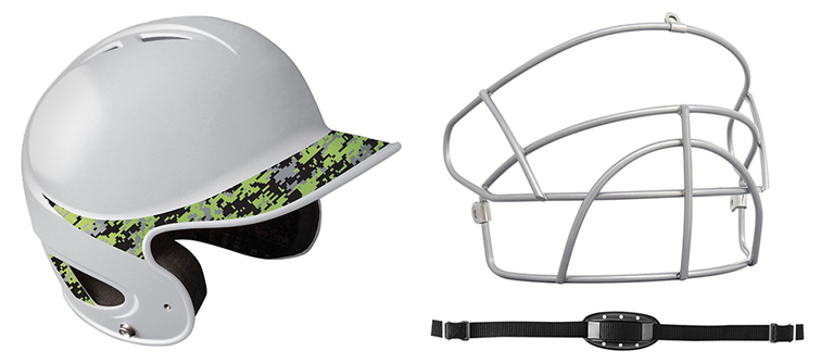 E142885 Champro Baseball Batting Helmet W Face Guard KIT