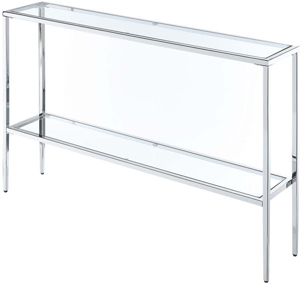 Convenience Concepts Nadia Chrome Console Table - Playground Equipment ...