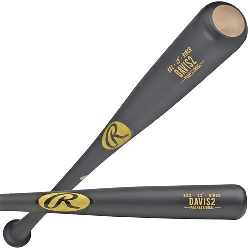 Rawlings Khris Davis Pro Label Wood Birch Bat - Baseball Equipment & Gear