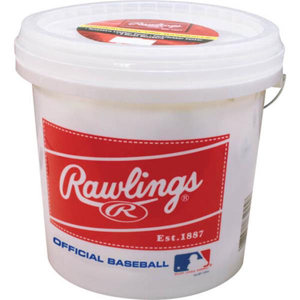 Rawlings Recreational Bucket Combo 24 Baseballs - Baseball Equipment & Gear