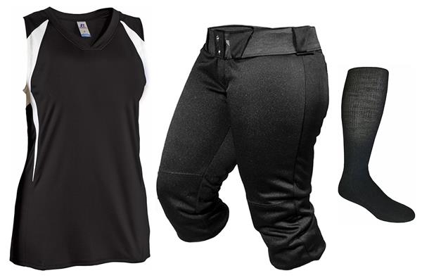 Womens Sleeveless Softball Jersey Pant Sock KIT - Baseball Equipment & Gear