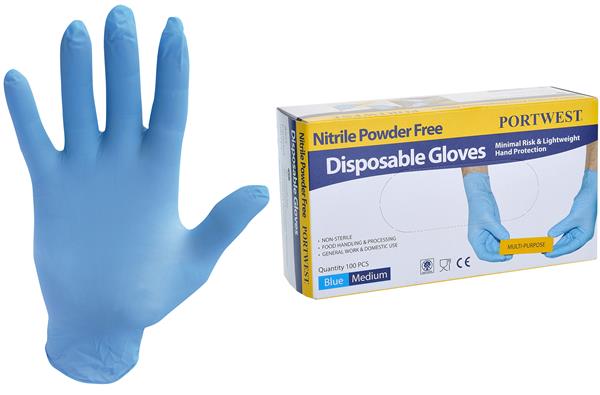 Portwest Powder Free Nitrile Disposable Glove100PK - Cheerleading ...