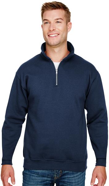 Bayside Unisex 9.5 oz., 80/20 Quarter-Zip Pullover - Baseball Equipment ...