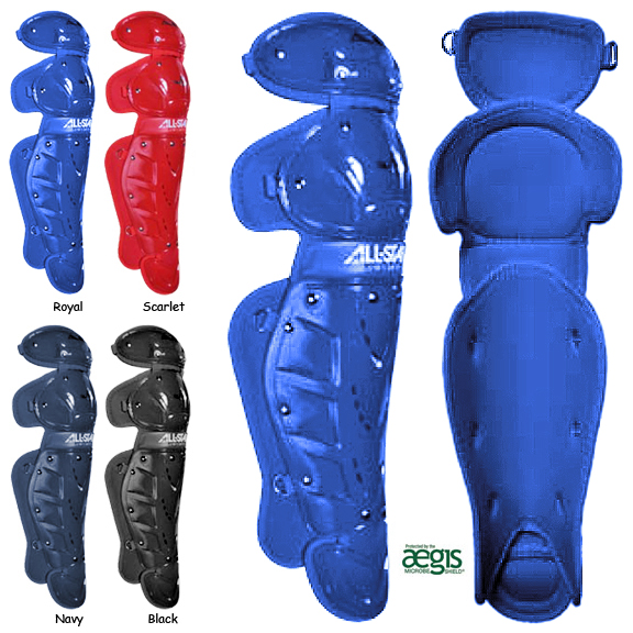 ALL-STAR Youth Fast Pitch Softball Leg Guards - Baseball Equipment & Gear
