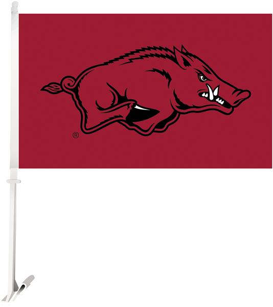 Arkansas Razorbacks 2-Sided 11" x 14" Car Flag - Fan Gear