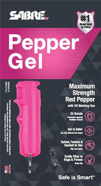 Sabre Key Ring Defense Red Pepper Gel - Soccer Equipment and Gear