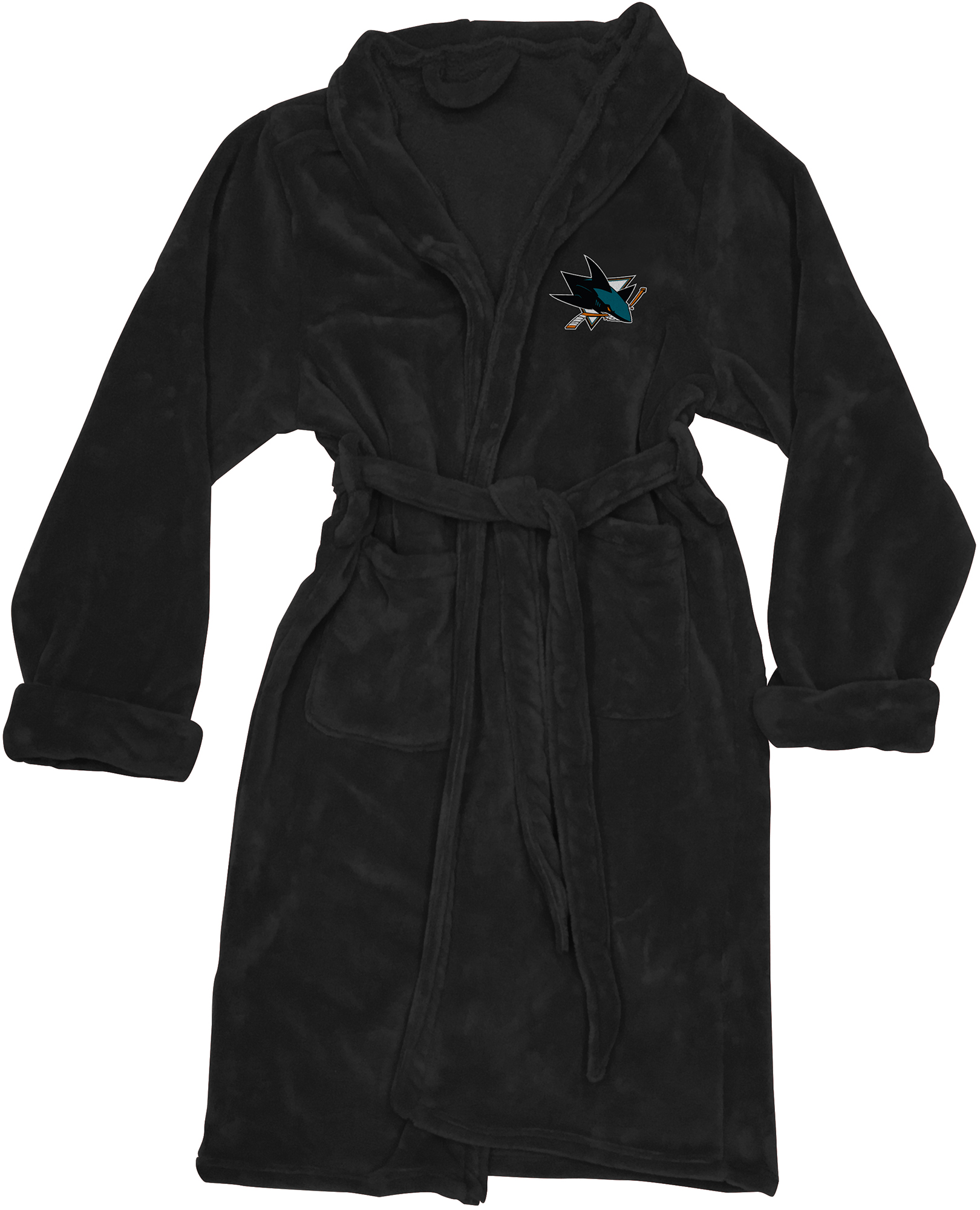 E145010 Northwest NHL Sharks Mens Silk Bath Robe