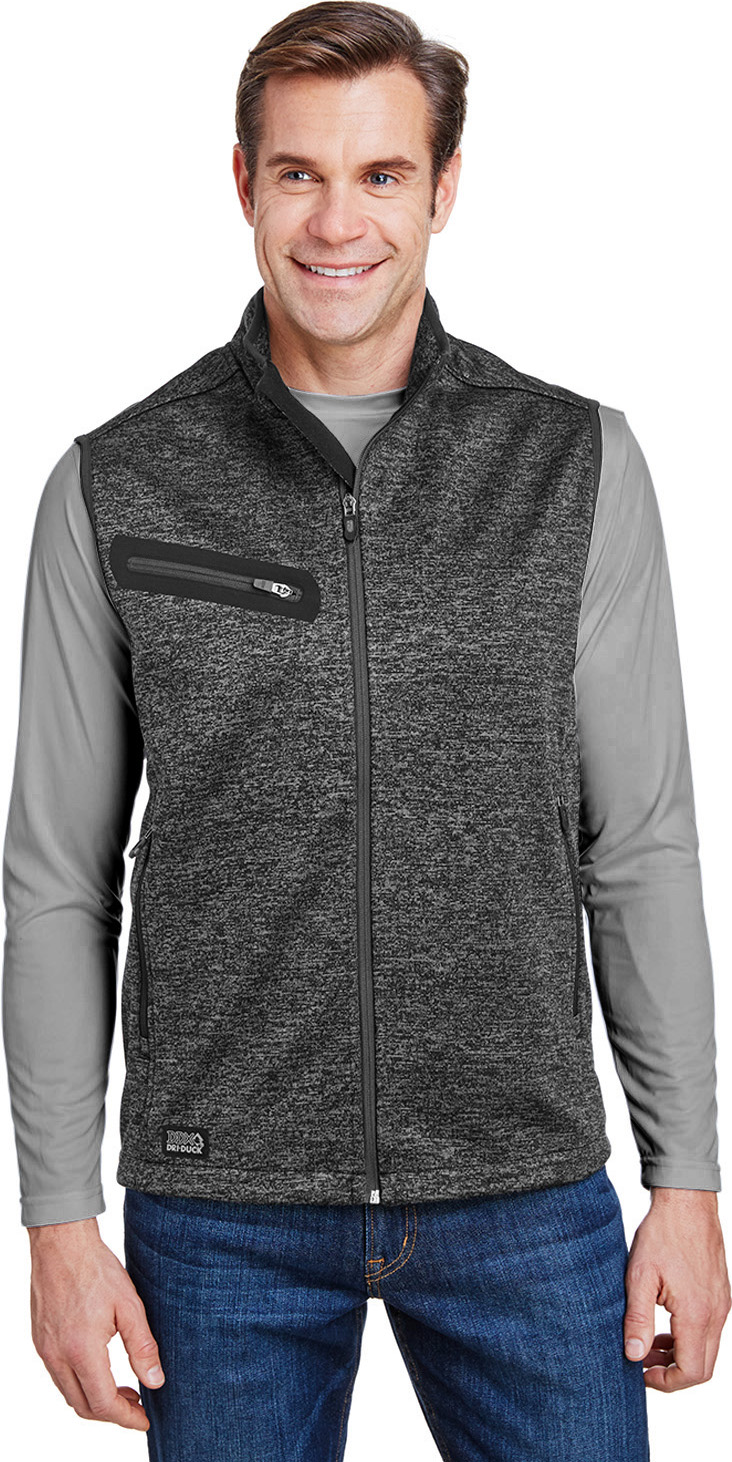 E145095 Dri Duck Compass Bonded Mélange Sweater Vest