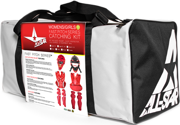ALL-STAR Fast Pitch Series Softball Catchers Kit - Baseball Equipment ...