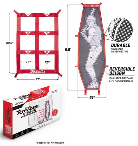 GoSports Baseball & Softball Pitching Kit - Baseball Equipment & Gear