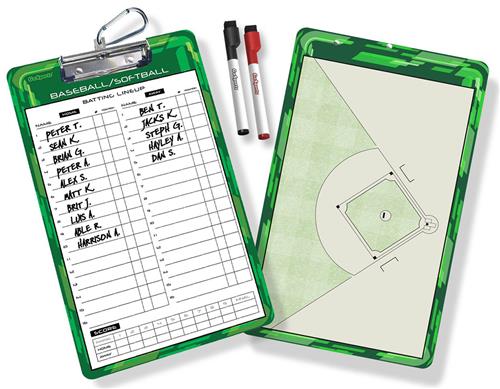 GoSports Baseball Softball 2 Side Coaches Board - Baseball Equipment & Gear
