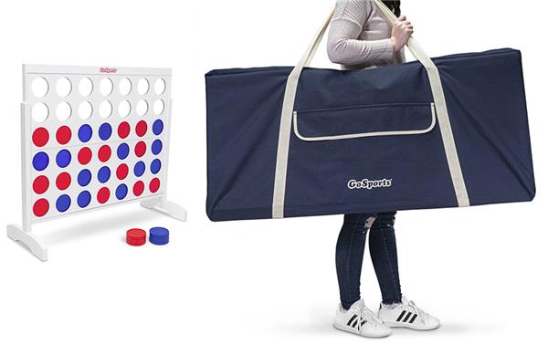 GoSports 4FT Giant 4 in a Row Game W/Rules - Playground Equipment and Gear