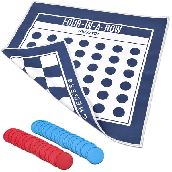 GoSports Giant Checkers & 4 Connect Board Game - Playground Equipment ...