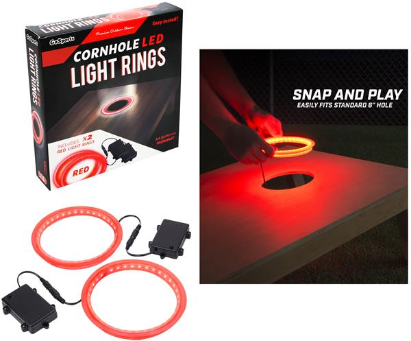 GoSports Cornhole Light Up LED Ring Kit 2pc Set - Playground Equipment ...