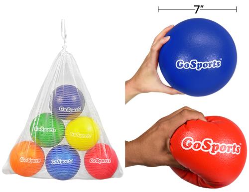 GoSports 7" Soft Skin Foam Dodgeballs 6-PACK - Playground Equipment and ...