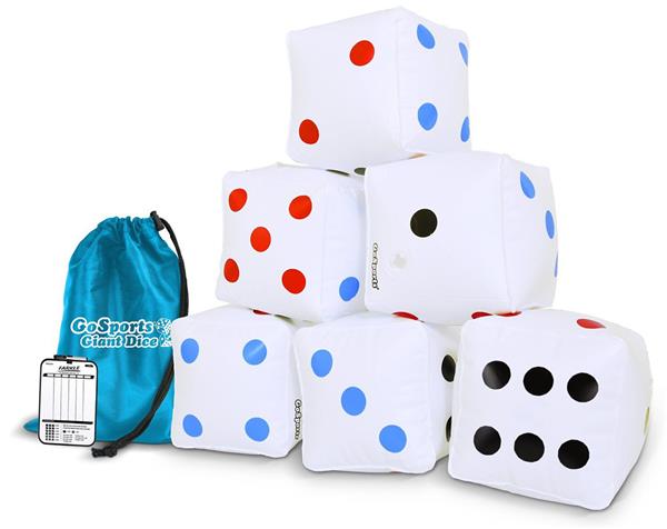 GoSports 6 Pack Giant Inflatable Dice W/Tote Bag - Playground Equipment ...