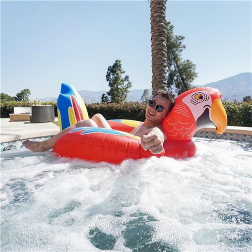 GoFloats Tropical Parrot Pool Float Party Tube - Soccer Equipment and Gear