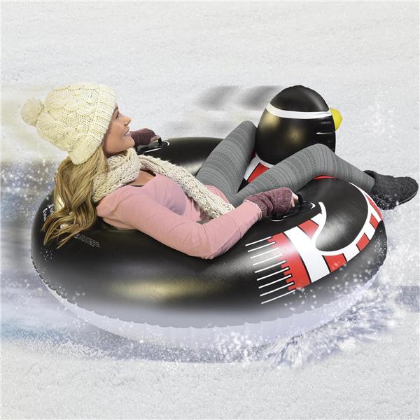 GoFloats Penguin Winter Snow Tube Sled - Playground Equipment and Gear