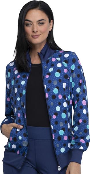 Infinity Womens Zip Front Scrub Jacket - Cheerleading Equipment and Gear