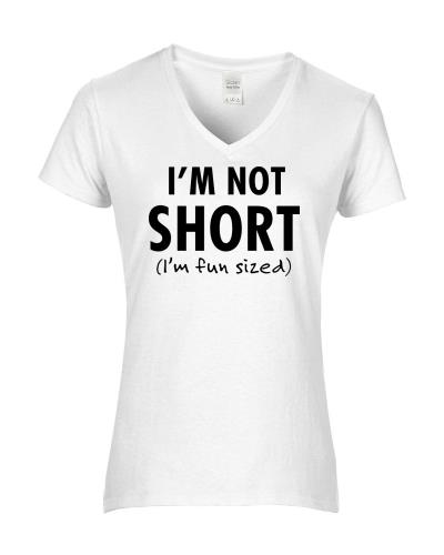 Epic Ladies I'm Not Short V-Neck Graphic T-Shirts - Baseball Equipment ...