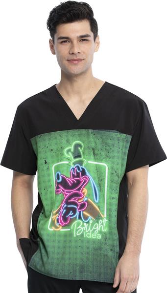Cherokee Licensed Men's Goofy Neon V-Neck Top - Cheerleading Equipment ...