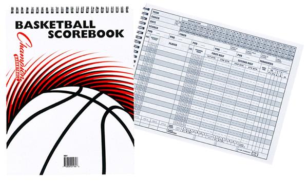 Champion Sports Spiral Bound Basketball Scorebook - Basketball ...