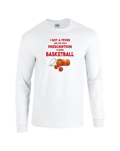 Epic Custom Basketball Fever Long Sleeve Cotton Graphic T-Shirts ...